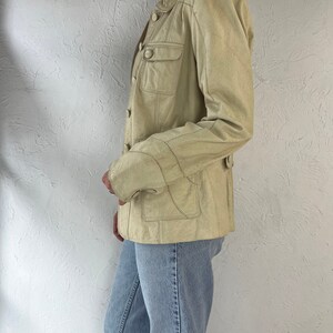 Y2K 'danier' Cream Leather Chore Jacket / Small - Etsy