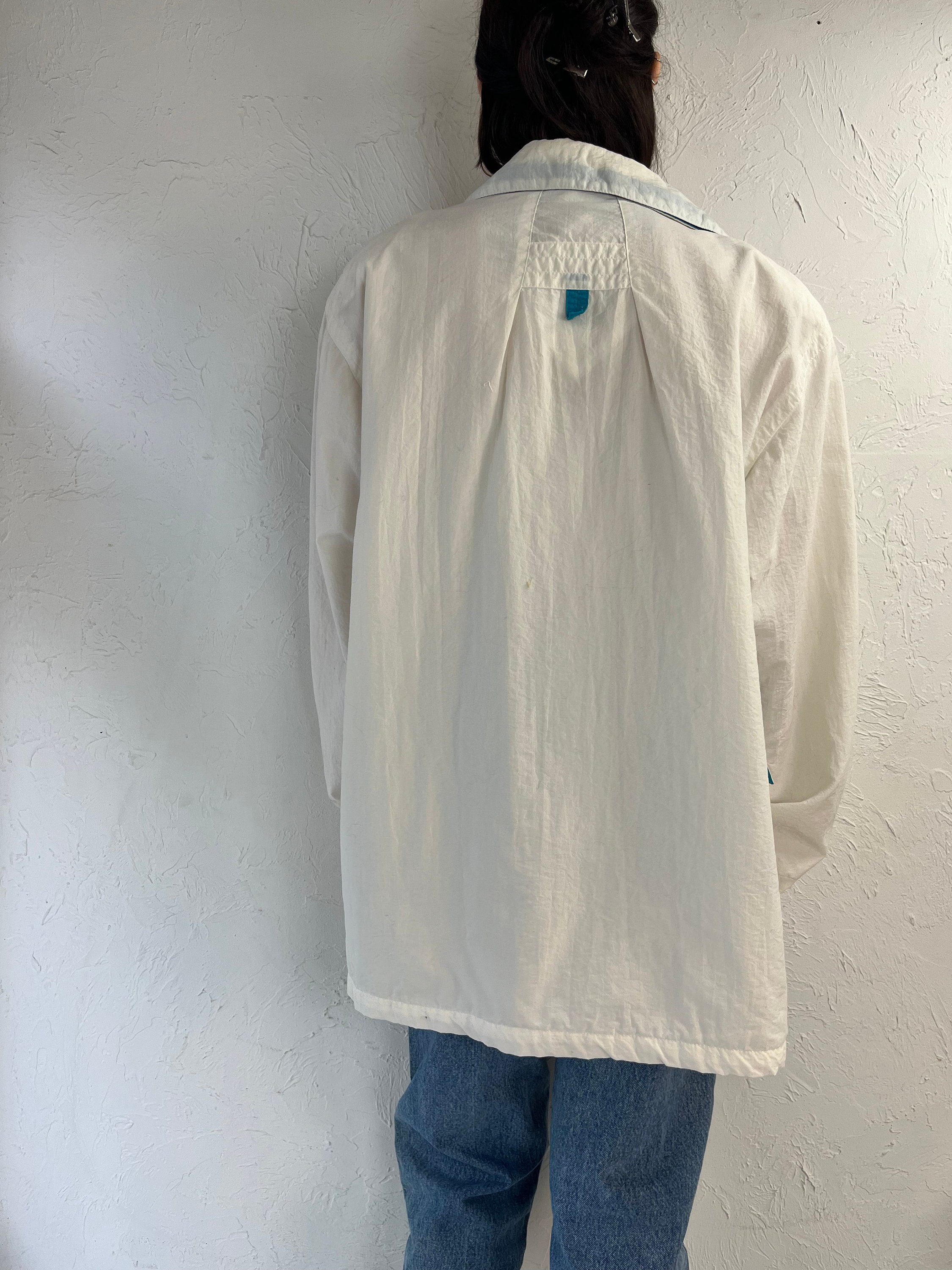 90s 'london Fog' White Nylon Sport Jacket / Medium - Etsy