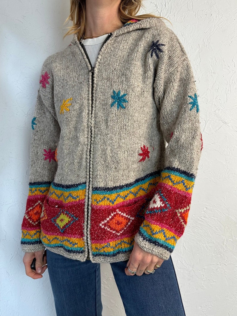 Vintage Beige Hand Knit Cotton Fairy Core Sweater / Medium - Etsy