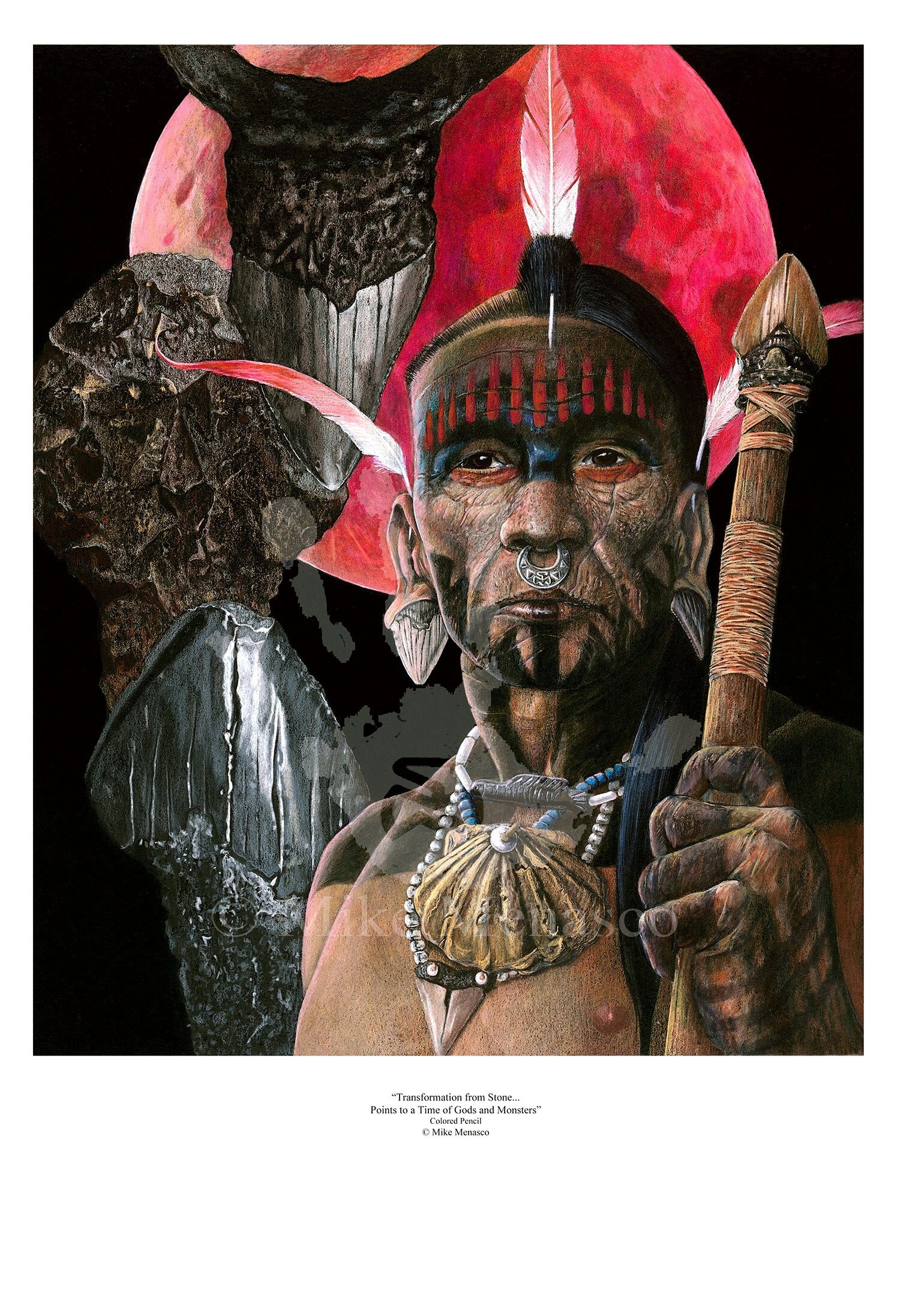 Print Signed/numbered Transformation From Stone...points to a Time of ...