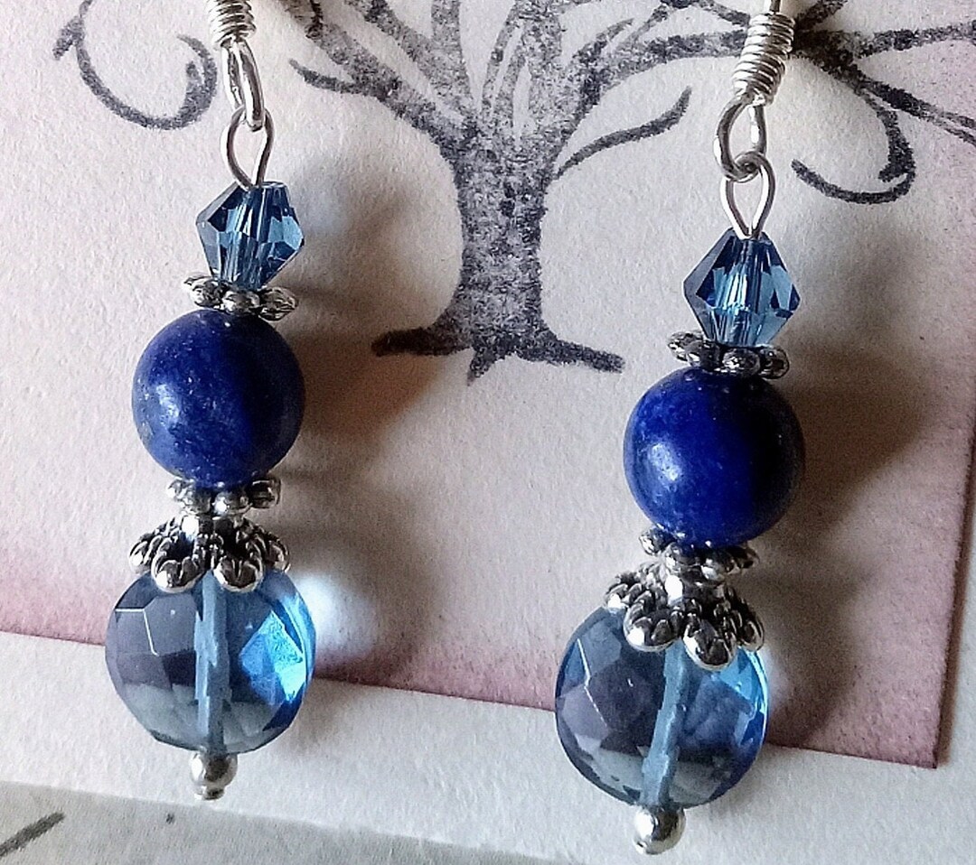 London Blue Topaz/lapis Lazuli - Etsy