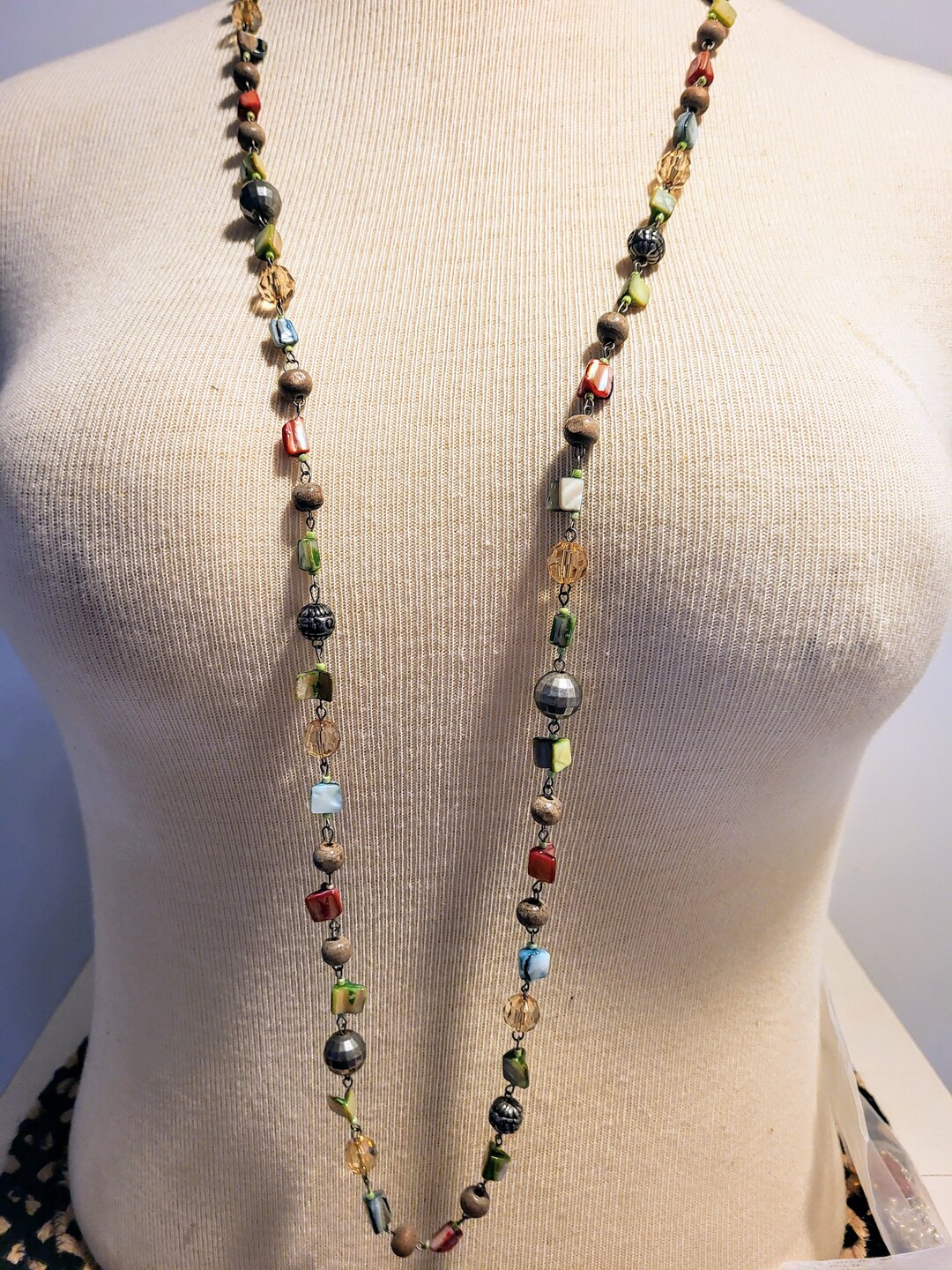 Long Shell Necklace - Etsy