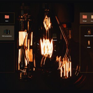 MEN'S DARK TONES Edison Bulb- Section Background Wallpapers for Mac and ...