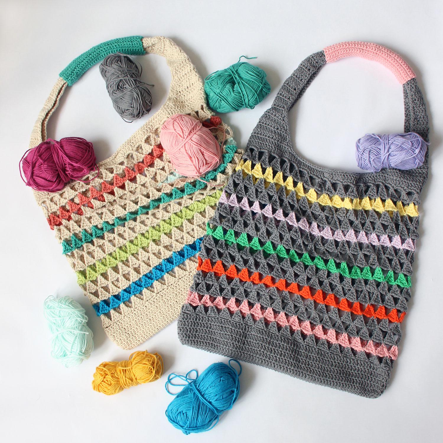 Bermuda Triangle Crochet Bag Pattern: Cotton Tote (PDF Pattern) - Etsy