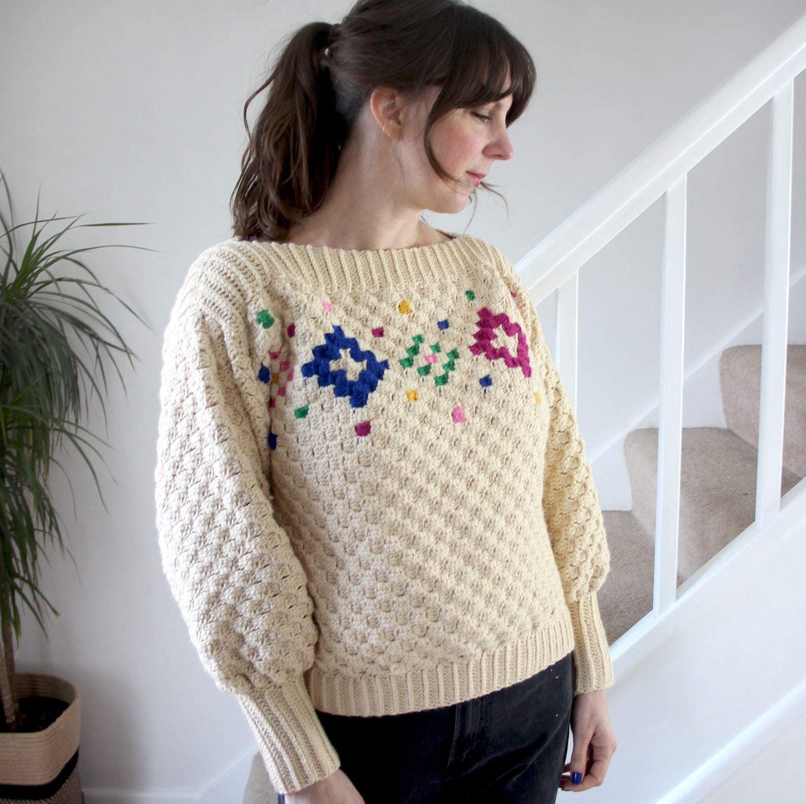Crochet C2C Christmas Sweater Pattern. PDF Download - Etsy UK