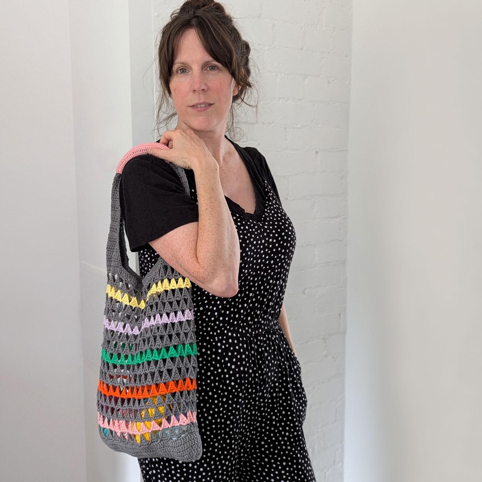 Bermuda Triangle Crochet Bag Pattern: Cotton Tote (PDF Pattern) - Etsy