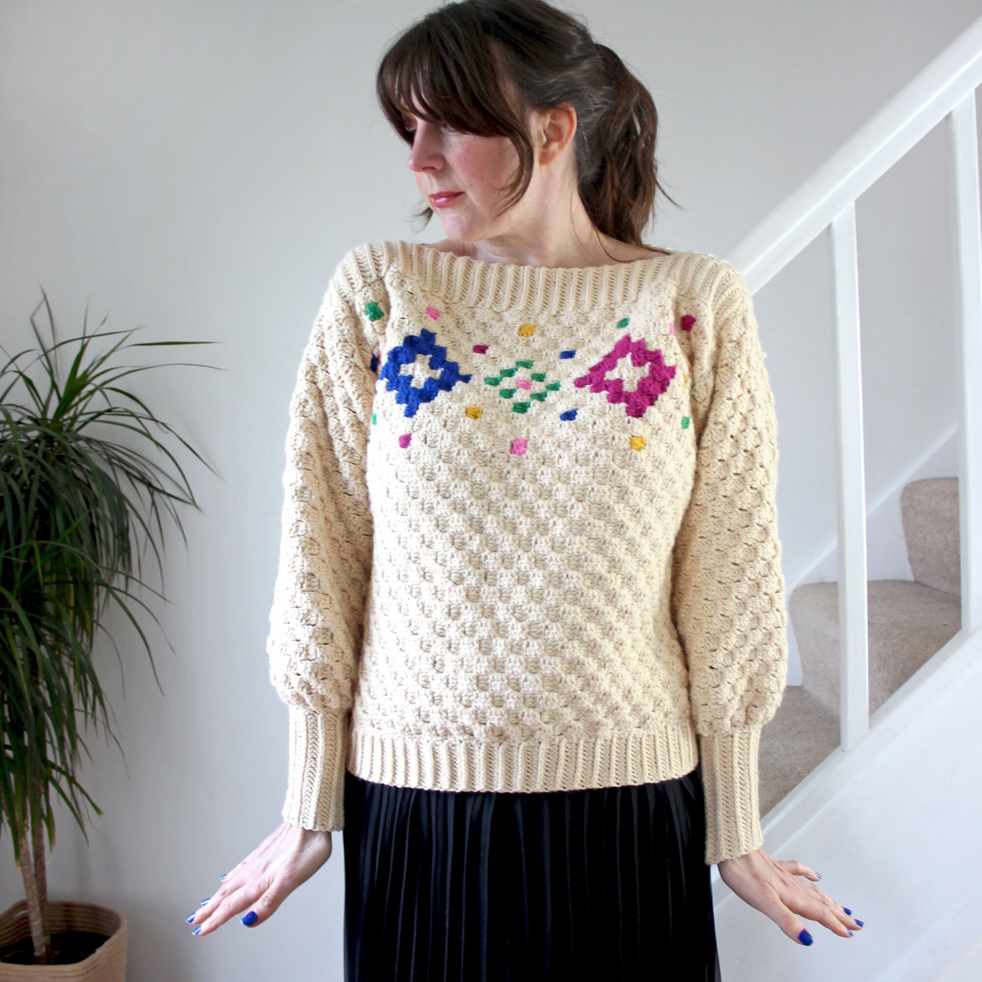 Crochet C2C Christmas Sweater Pattern. PDF Download - Etsy UK