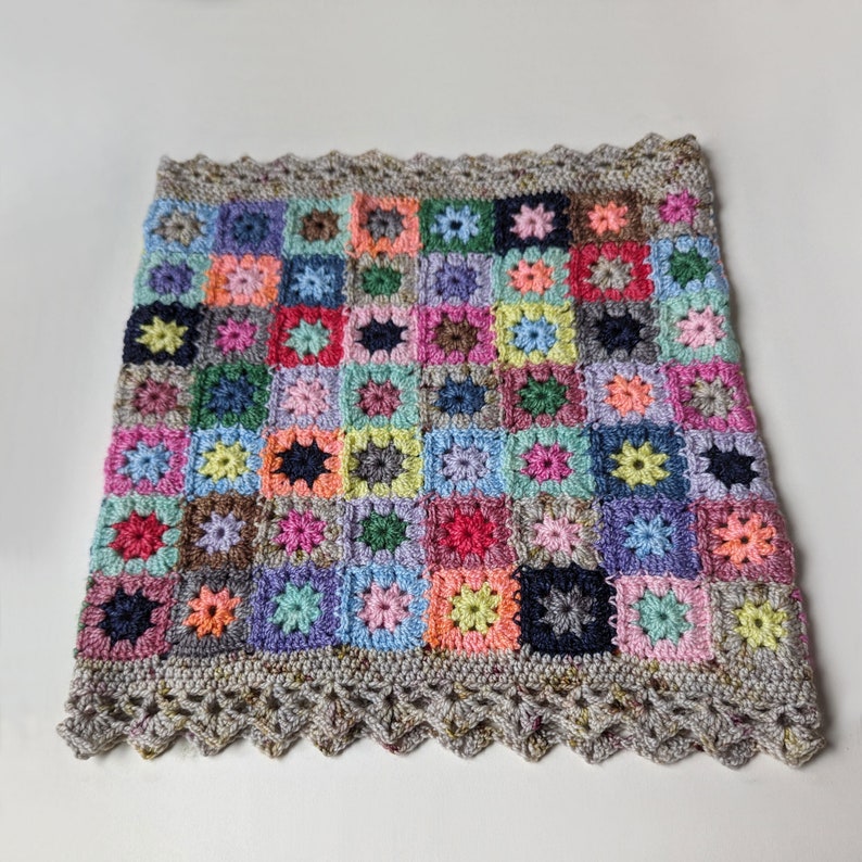 Starburst Crochet Granny Square Cowl Pattern (PDF) - Etsy