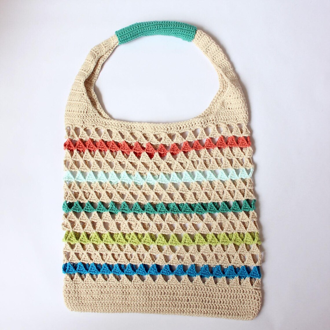 Bermuda Triangle Crochet Bag Pattern: Cotton Tote (PDF Pattern) - Etsy