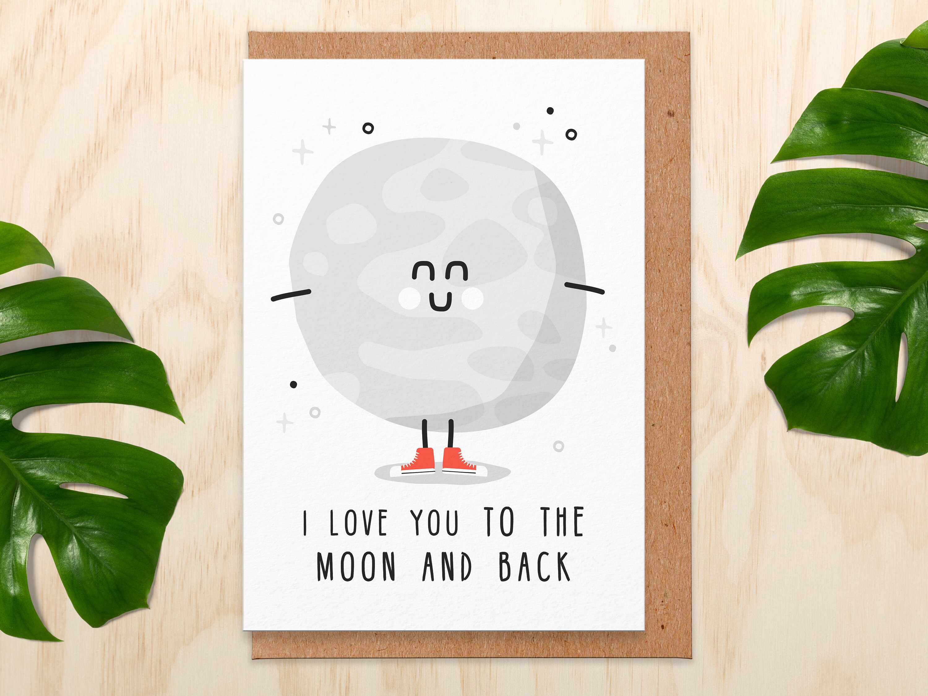 Valentines Card.i Love You to the Moon and Back.funny - Etsy UK