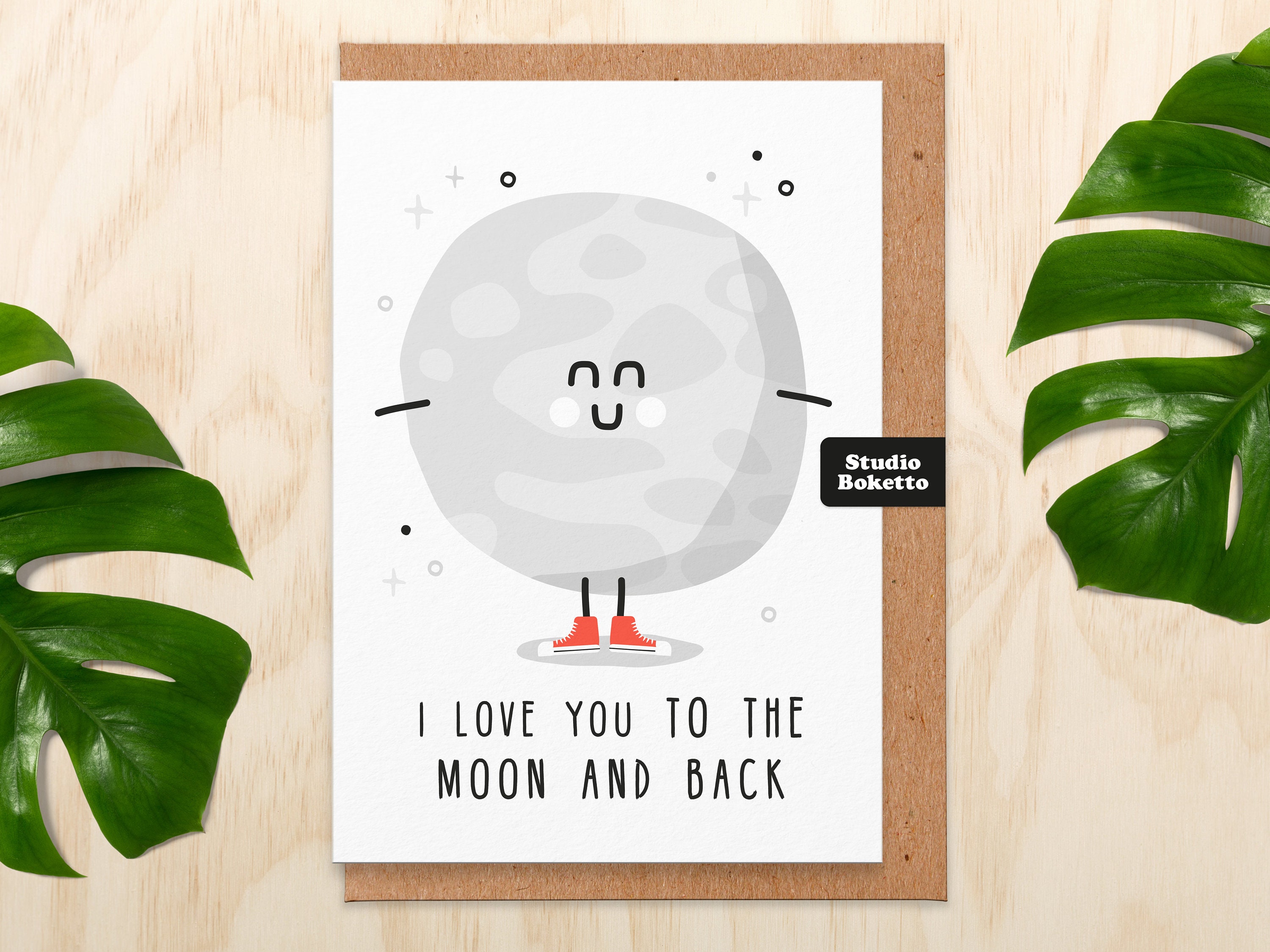 Valentines Card.i Love You to the Moon and Back.funny - Etsy