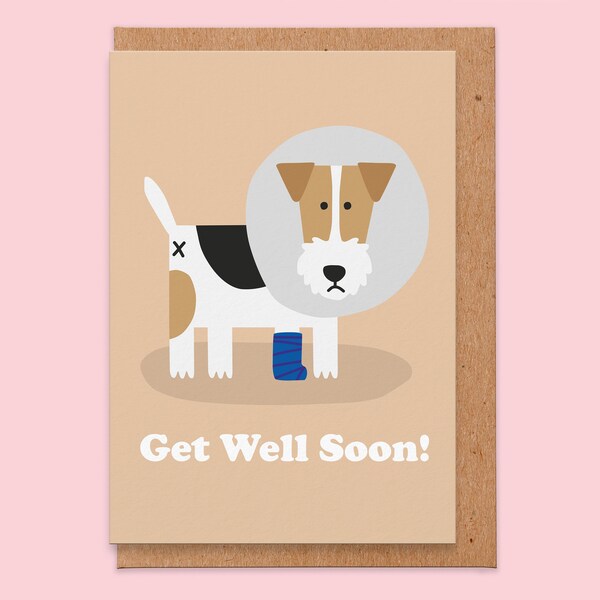 Dog Get Well Card - Buy Online - Etsy