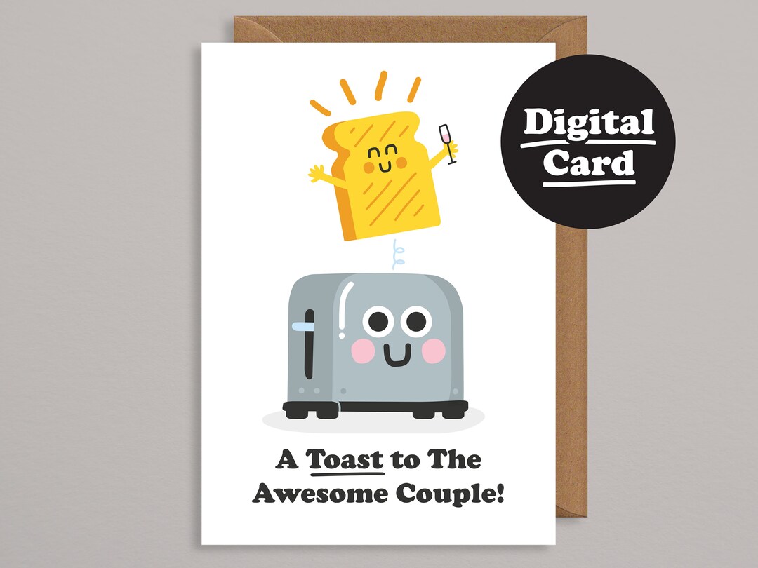 Printable Wedding Card.funny Wedding Card.downloadable Card.digital ...