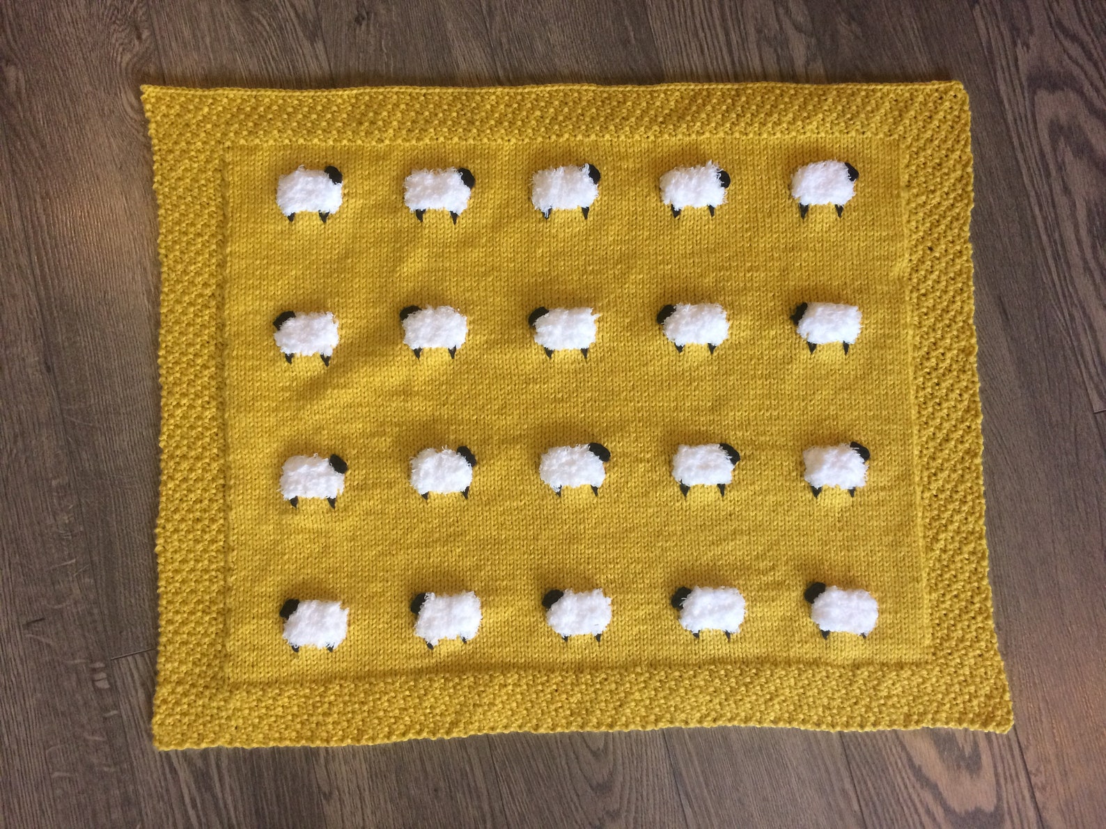 Knit PATTERN Fuzzy Sheep Baby Blanket - Etsy UK