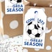 Soccer Congrats on a Great Season Tags, Printable End of Season Party ...