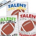 Football Locker Room Sign, Football Sign in School Colors, Football ...