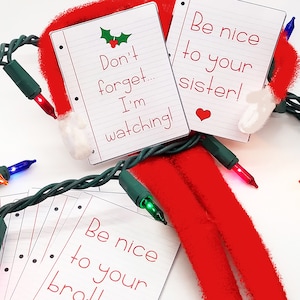 Printable Elf Notes, Holiday Cards From Your Elf, Messages From Santa's ...