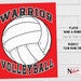 Printable Volleyball Locker Sign, Volleyball Team Hotel Door Hanger ...