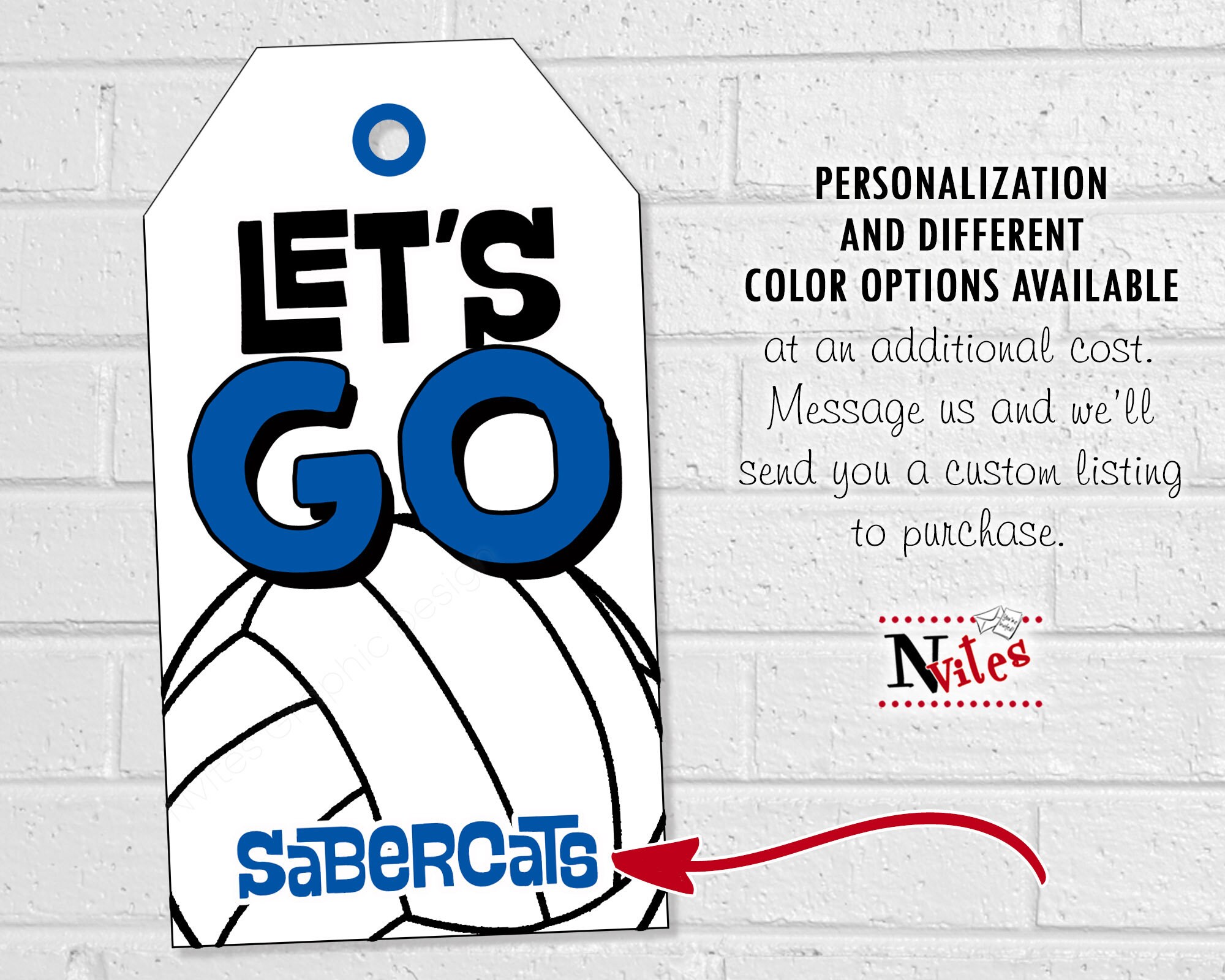 Volleyball Good Luck Tags, Let's Go Team Snack Labels (digital Download ...