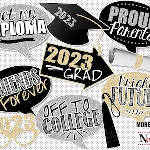 Graduation Photo Booth Props Class of 2023 Photo Props - Etsy