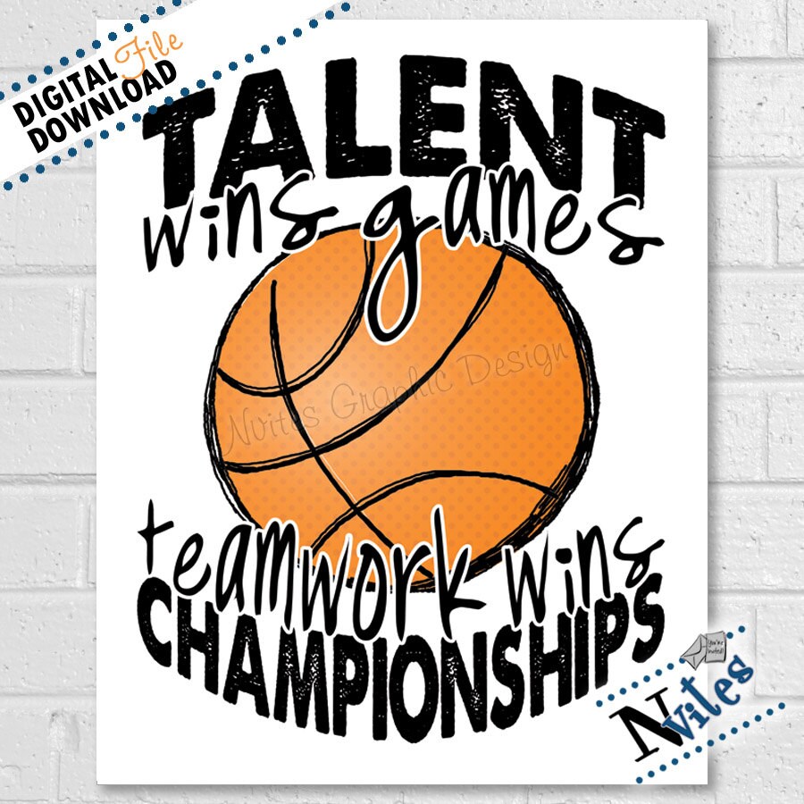 Basketball Team Locker Sign Printable Basketball Team Quotes - Etsy