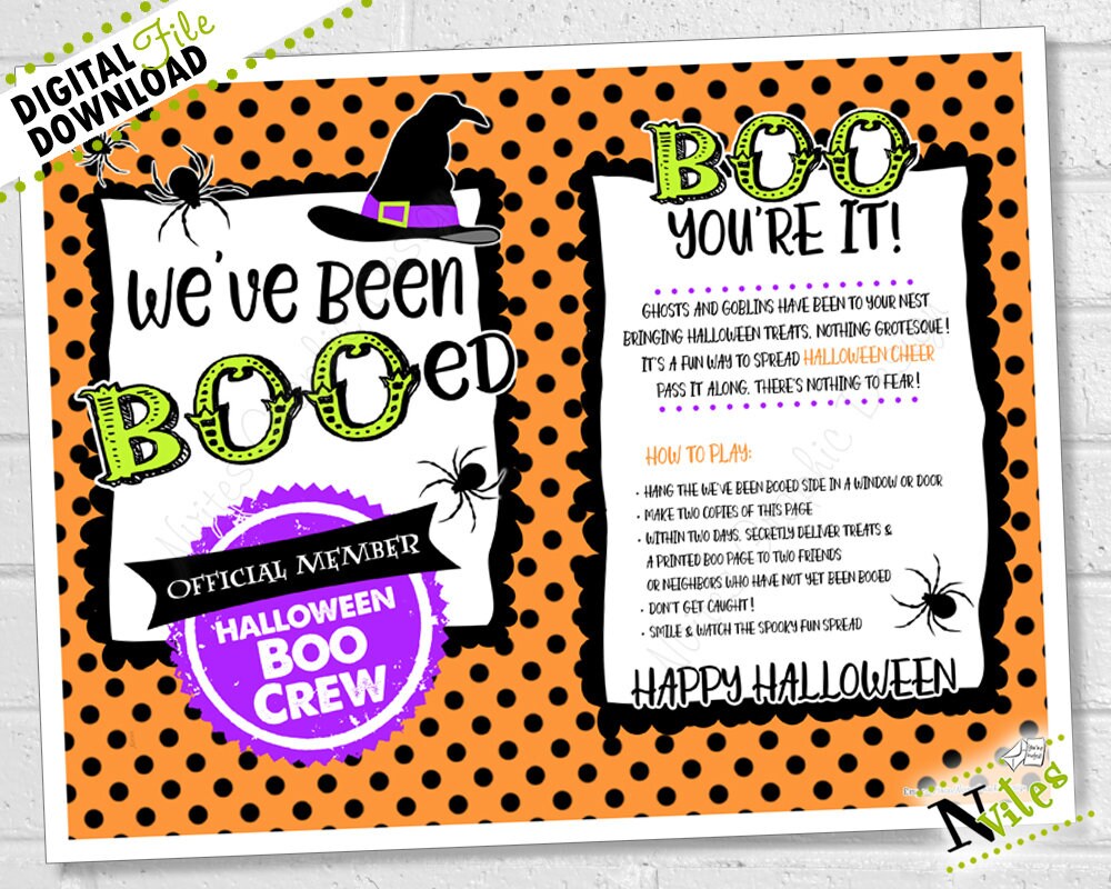 You've Been Booed We've Been Booed Halloween Boo | Etsy