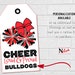Cheer Good Luck Tags Cheerleading Team Treat Labels - Etsy