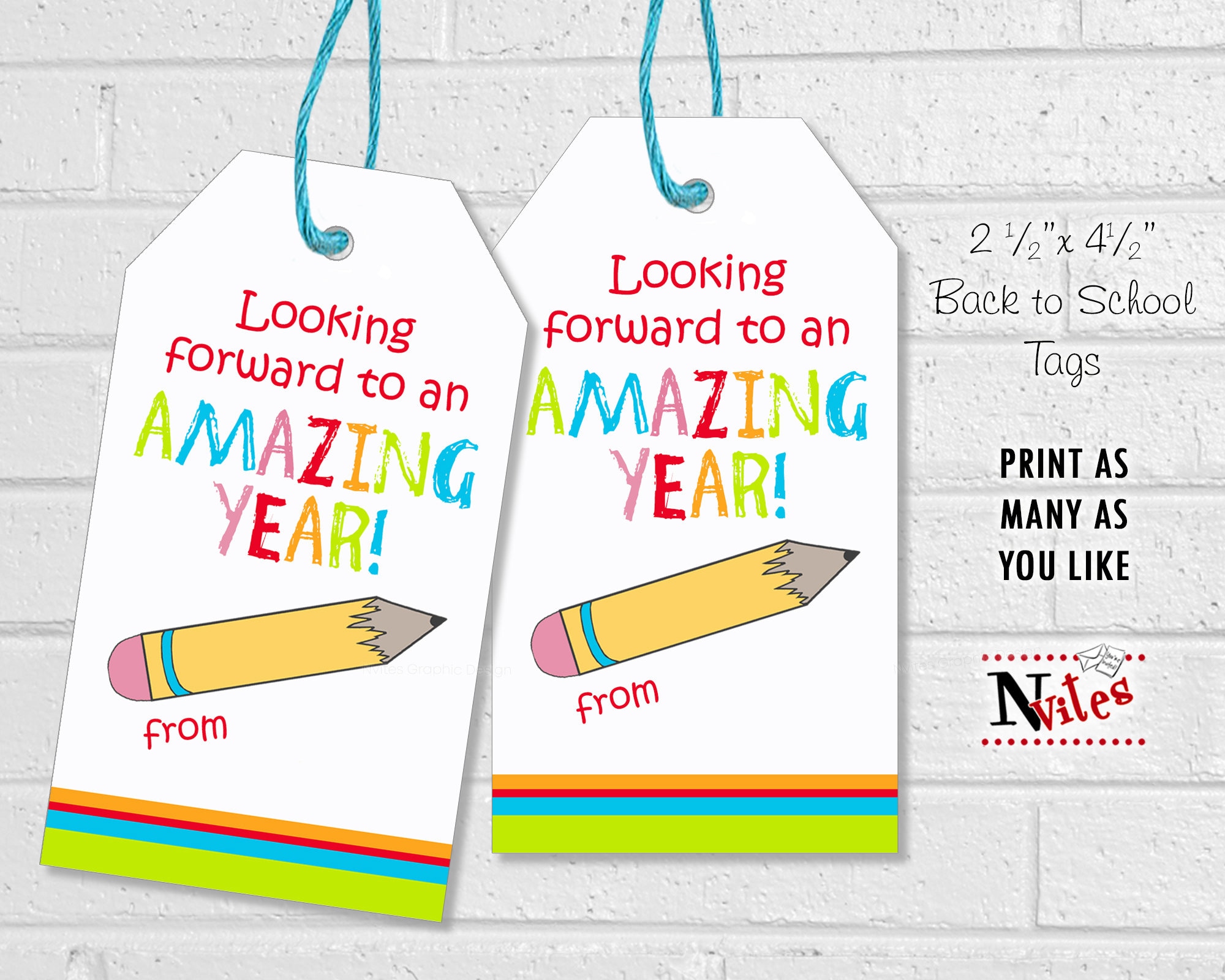 Back to School Welcome Tags Teacher or New Student Gift Tags | Etsy