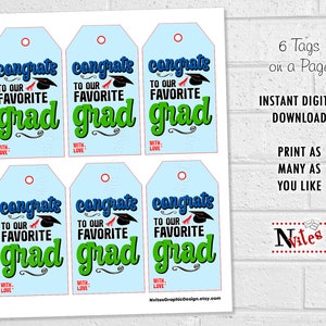 Congratulations Gift Tags, Congrats Grad Tags for Class of 2024, Grad ...