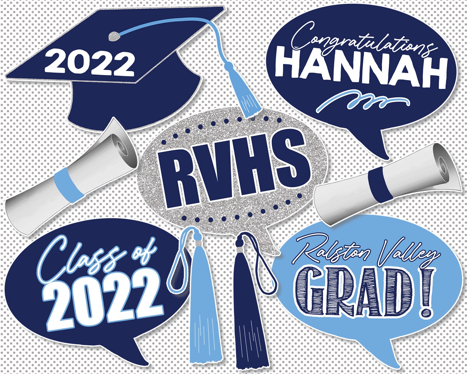Graduation Photo Booth Props Class of 2022 Photo Props - Etsy