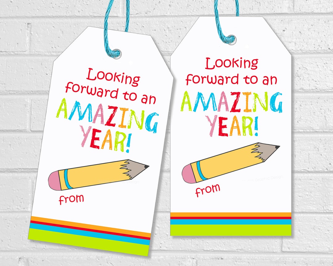 Back to School Welcome Tags, Teacher or New Student Gift Tags, Looking ...
