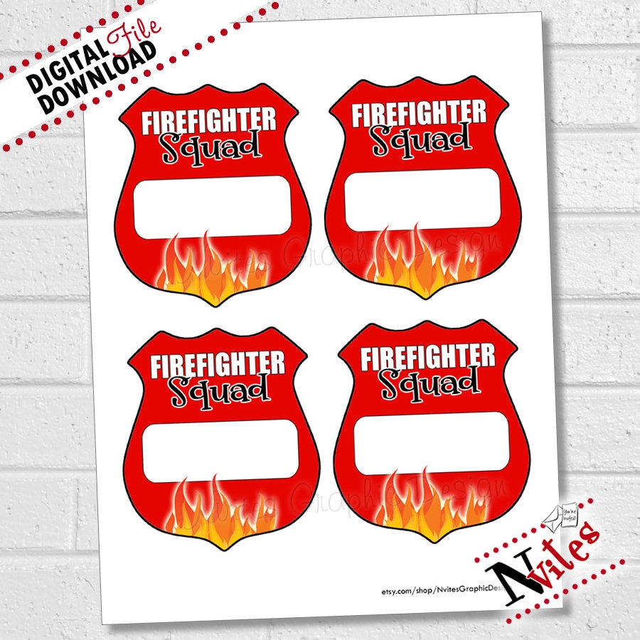 Firefighter Badge Template