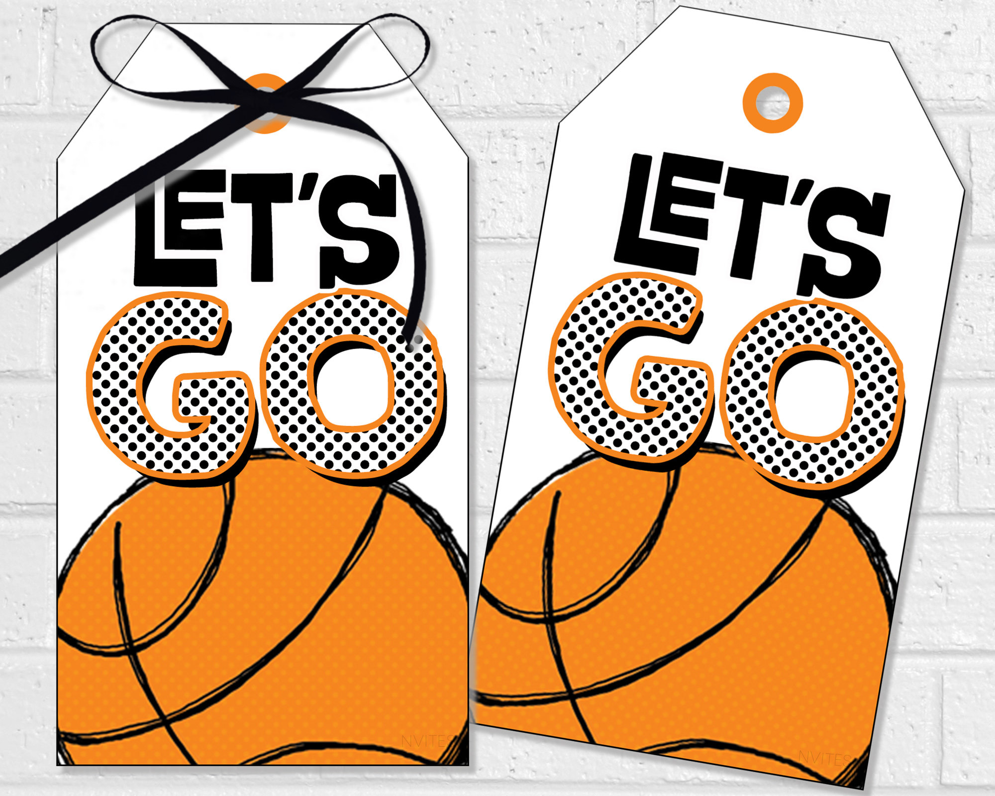 Basketball Good Luck Tags Basketball Team Treat Labels - Etsy