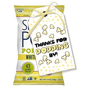 Thanks for Popping by Tags, Popcorn Ball Tags and Labels, Thank You ...