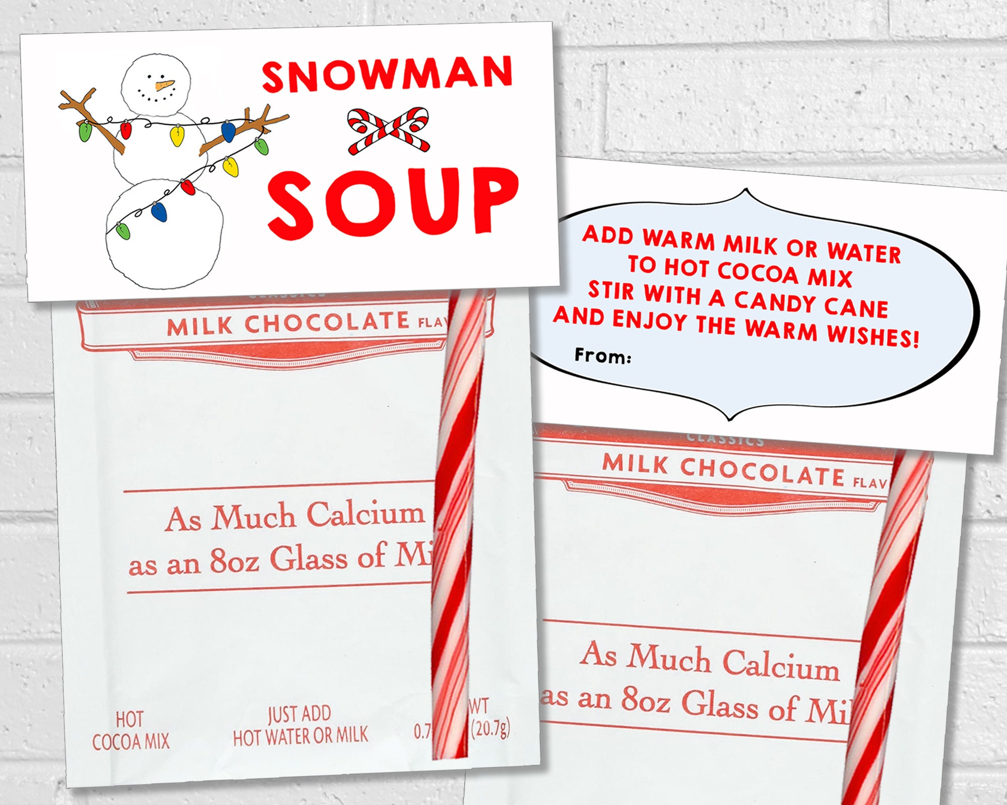 Snowman Soup Bag Toppers Snowman Soup Tags Printable Snowman | Etsy