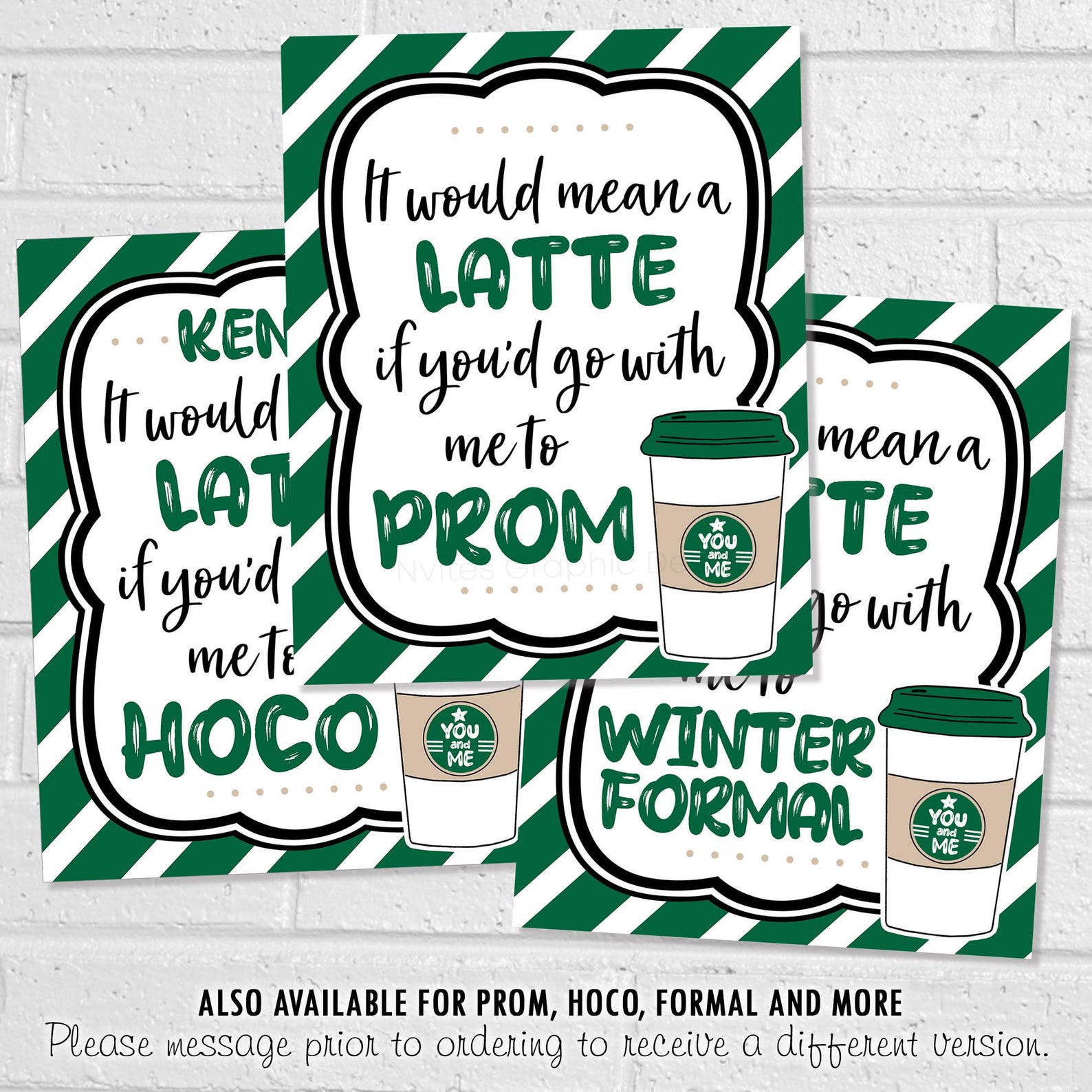Prom Coffee Proposal Sign, It Would Mean a Latte Printable Poster ...