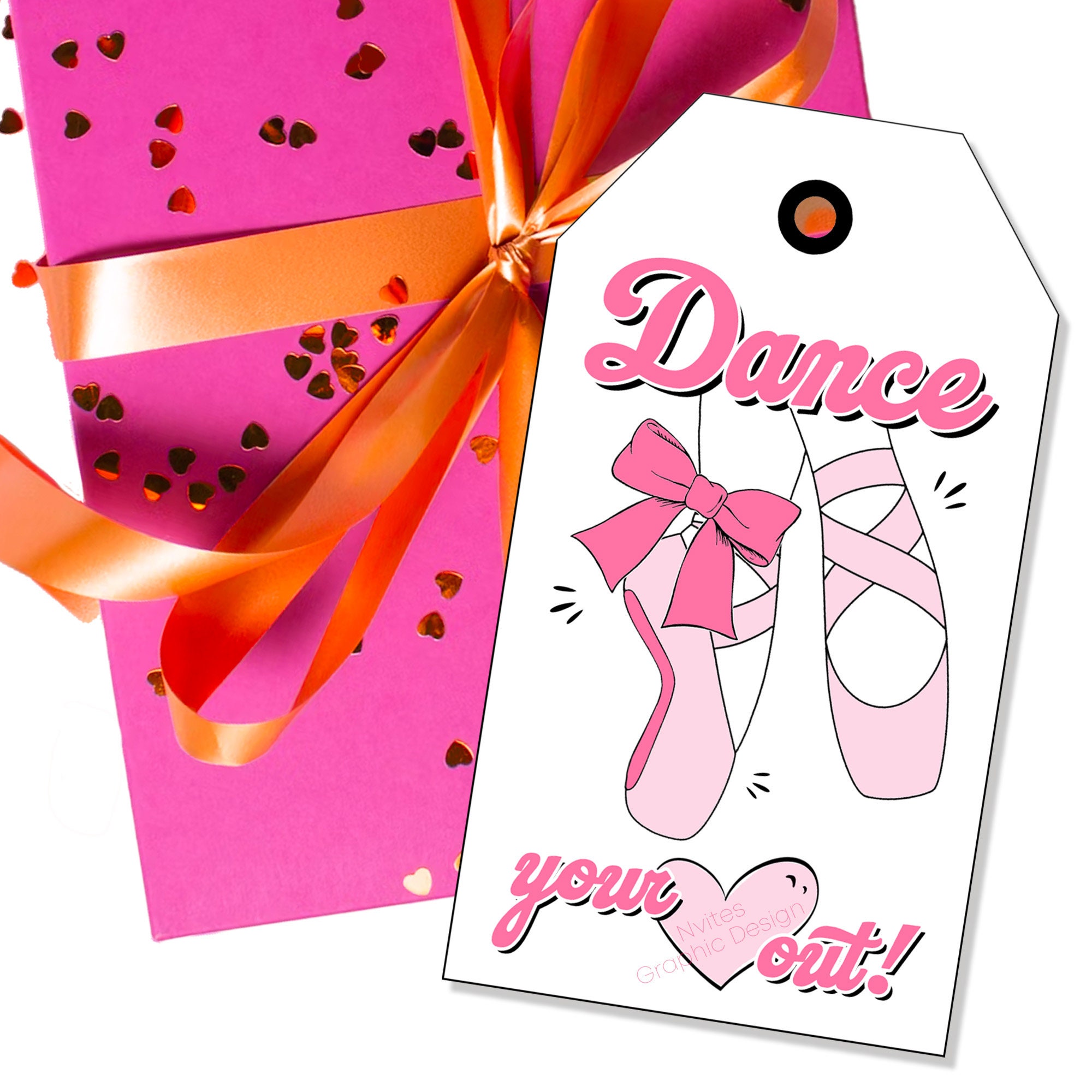 Ballet Dancer Good Luck Tags: Dance Your Heart Out Recital Gift and ...