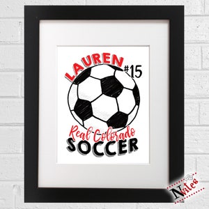 Soccer Locker Sign Personalized Soccer Gift Custom Soccer | Etsy