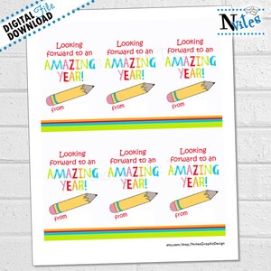 Back to School Welcome Tags, Teacher or New Student Gift Tags, Looking ...