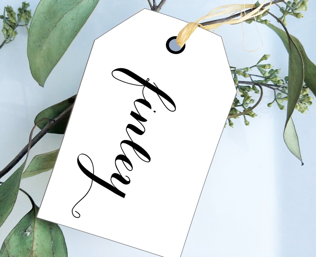 Personalized Gift Wrap Tags Printable Name Tag for - Etsy