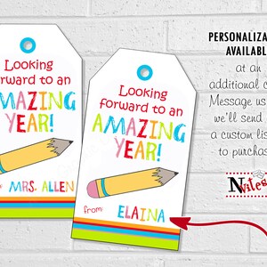 Back to School Welcome Tags, Teacher or New Student Gift Tags, Looking ...