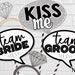 Wedding Photo Booth Props, Team Bride and Groom Reception Signs ...