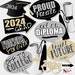 Graduation Photo Booth Props, Class of 2024 Selfie Props, Printable ...