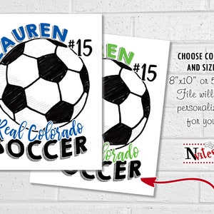 Soccer Locker Sign Personalized Soccer Gift Custom Soccer | Etsy