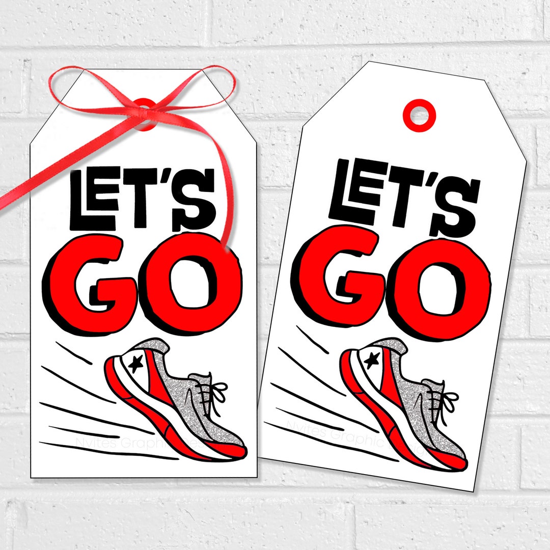 Track Let's Go Tags, Track Meet Good Luck Treat or Snack Bags ...