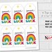 Good Luck Tags With Rainbow Design Printable Lucky Rainbow - Etsy