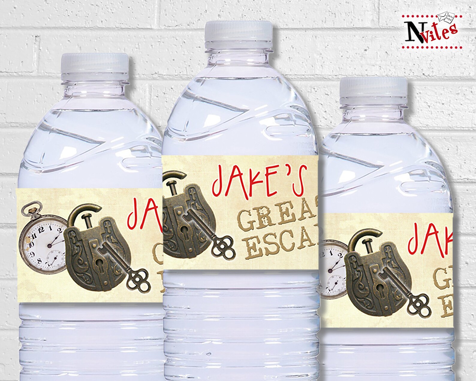 Escape Room Bottle Labels and Drink Wrappers Escape Party - Etsy