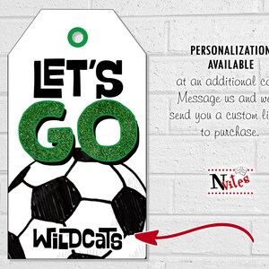 Soccer Good Luck Tags, Let's Go Game Day Snacks, Soccer Ball Team Treat ...