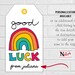 Good Luck Tags With Rainbow Design Printable Lucky Rainbow - Etsy