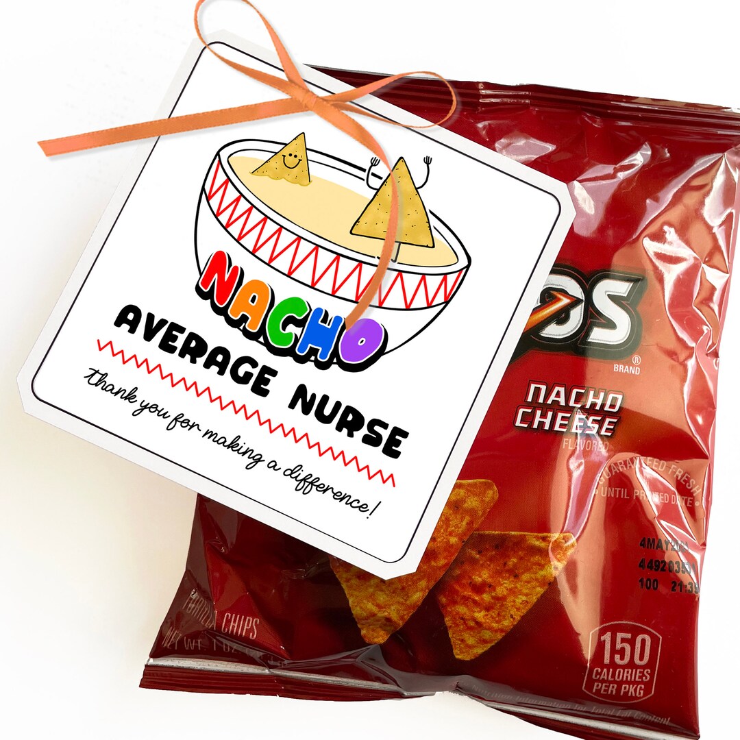 Nacho Average Nurse Thank You Card, Nurses Appreciation Week Tags ...